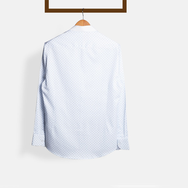Striped Blue Print Shirt | Sustainable Custom Menswear by A.I.