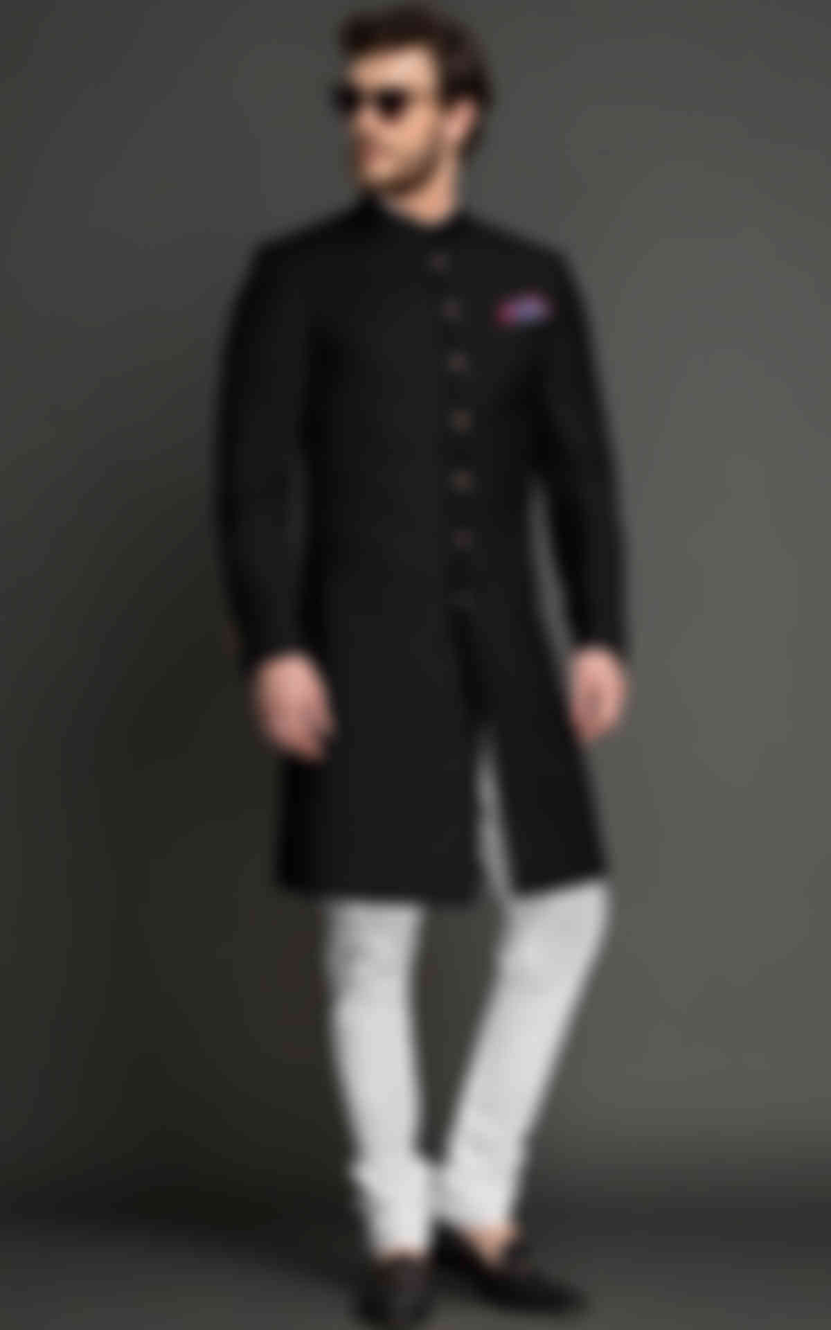 Hand-crafted Achkan - Sustainably Tailored by A.I. | Hangrr